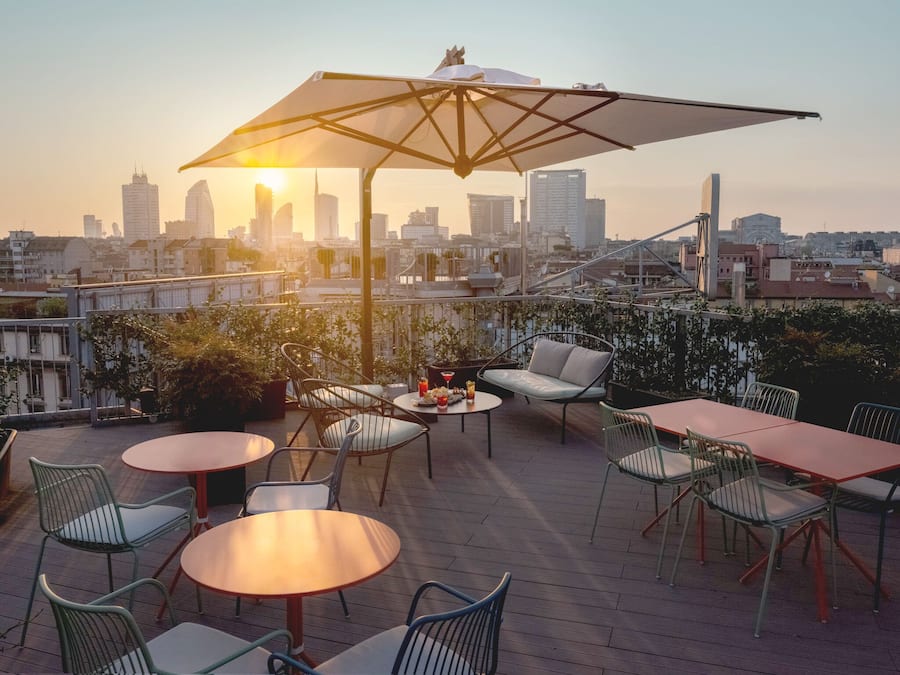 Terraço no piso superior