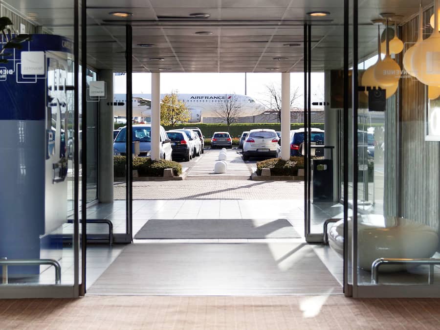 Entrada do alojamento