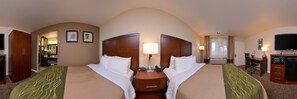 Quarto casal standard, 2 camas de casal | Vista do quarto