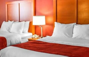 Escrivaninha, cortinas blackout, ferros/tábuas de passar roupa