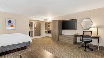 Quarto standard, 1 cama King e sofá-cama | Roupas de cama premium, escrivaninha, quartos à prova de som