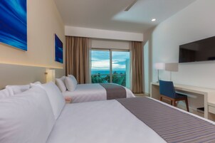 Quarto luxo, vista para o mar | Vista para praia/oceano
