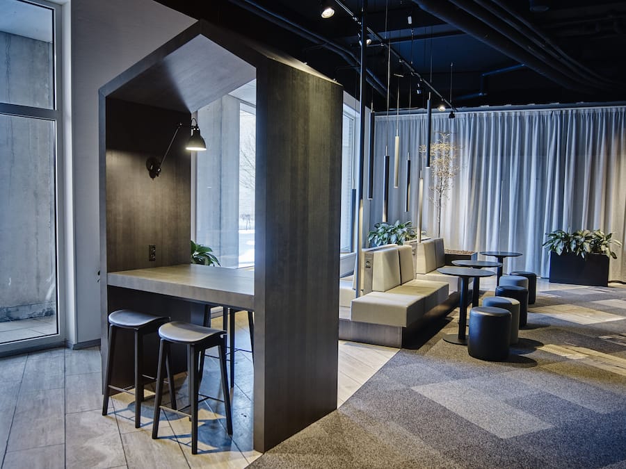 Sala de estar do lobby