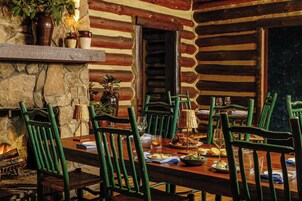 Café da manhã, almoço e jantar