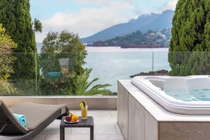 Vila, 3 quartos, banheira de imersão, vista para o mar (Terrace) | Roupas de cama premium, frigobar (abastecido com alguns itens grátis)