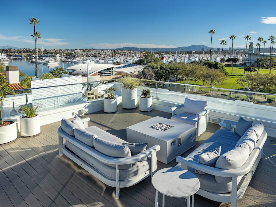 Terraço no piso superior