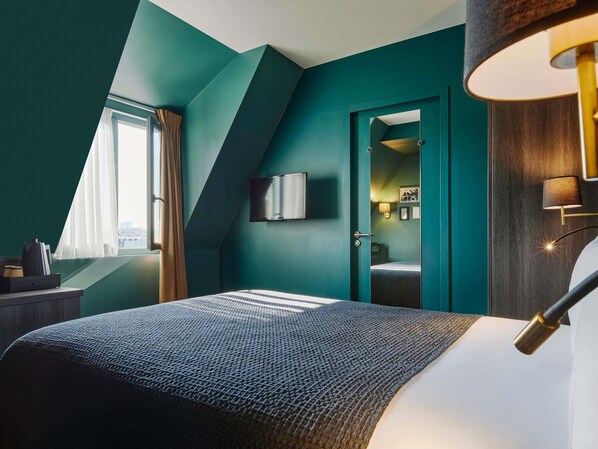 Quarto standard, 1 cama de solteiro | Roupas de cama premium, frigobar, cofres nos quartos, escrivaninha