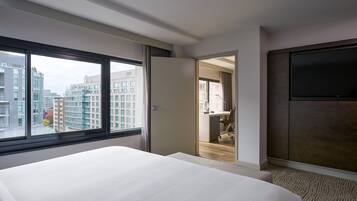 1 quarto, roupas de cama premium, edredons de pluma, cofres nos quartos