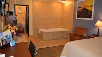 Suite-Estúdio, 1 cama king-size, não fumadores | Banheira de hidromassagem