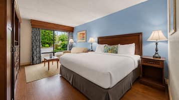 Quarto Standard, 1 cama king-size | Roupa de alta qualidade, cortinas/cortinados opacos