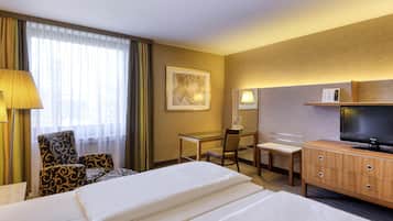 1 quarto, roupas de cama antialérgicas, cofres nos quartos, escrivaninha