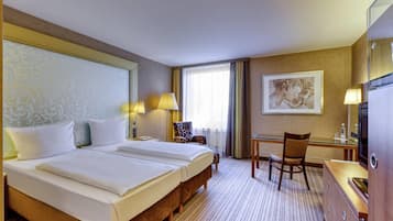 1 quarto, roupas de cama antialérgicas, cofres nos quartos, escrivaninha