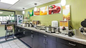 Café da manhã com buffet grátis