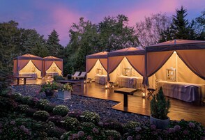 Salas para tratamentos a dois, tratamentos corporais, aromaterapia