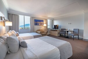 Estúdio premium, 2 camas de casal | Roupas de cama de algodão egípcio, roupas de cama premium