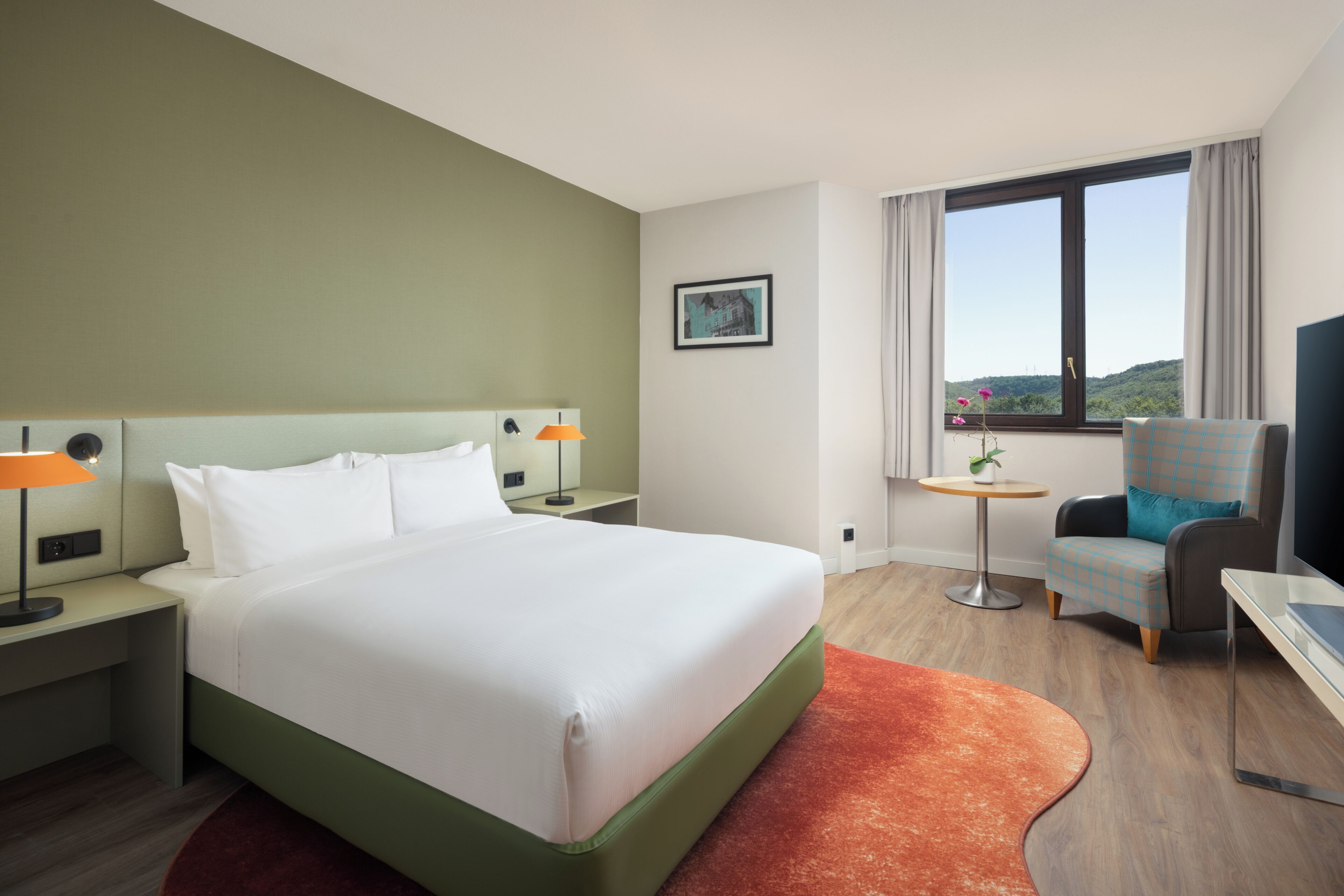 Quarto Duplo, 1 cama queen-size | Minibar, cofre no quarto, secretária, quartos insonorizados 