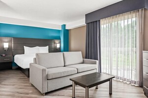 Quarto Standard, 1 cama king-size e sofá-cama, não fumadores | Cofre no quarto, secretária, ferro/tábua de engomar, Wi-fi grátis 