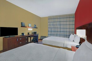 Roupa de alta qualidade, camas de colchão pillowtop, cofre no quarto 
