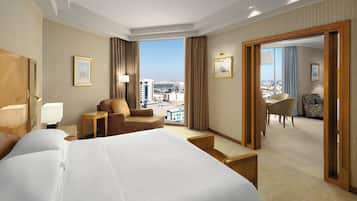 Suite Club, 1 quarto, fumadores, no canto | 1 quarto, roupa de alta qualidade, camas de colchão Select Comfort