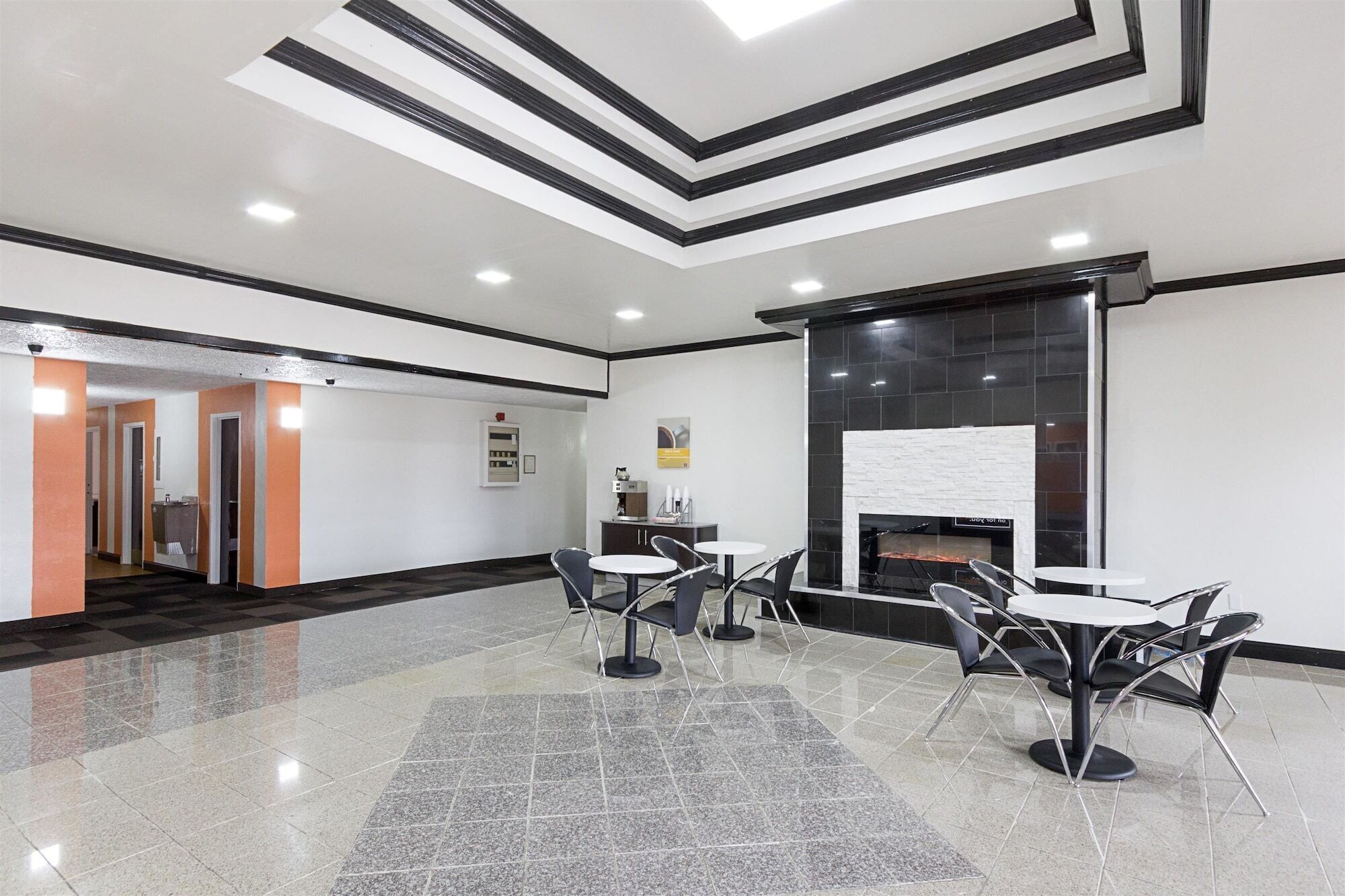 Área de estar no saguão