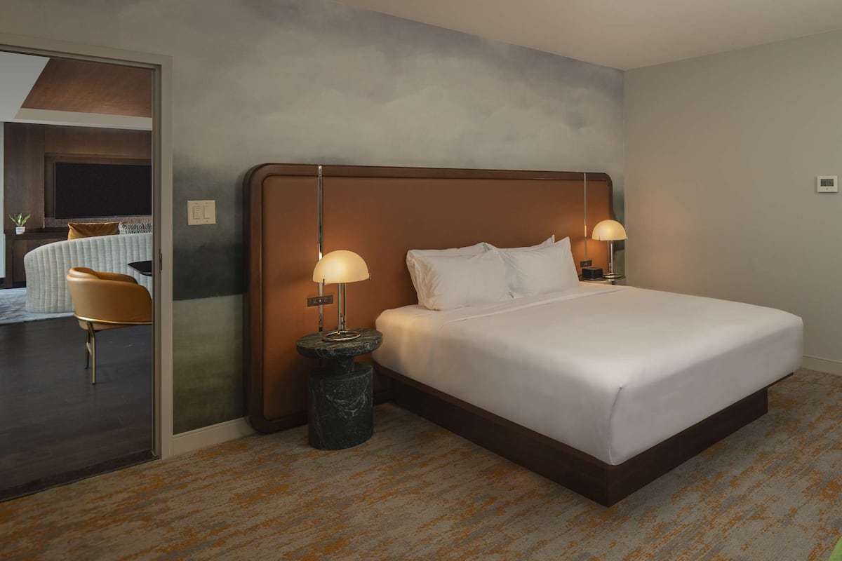 Suite Presidencial | 1 quarto, roupa de alta qualidade, camas de colchão pillowtop