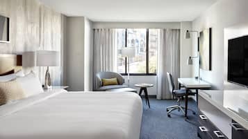 Roupa de alta qualidade, camas de colchão pillowtop, cofre no quarto