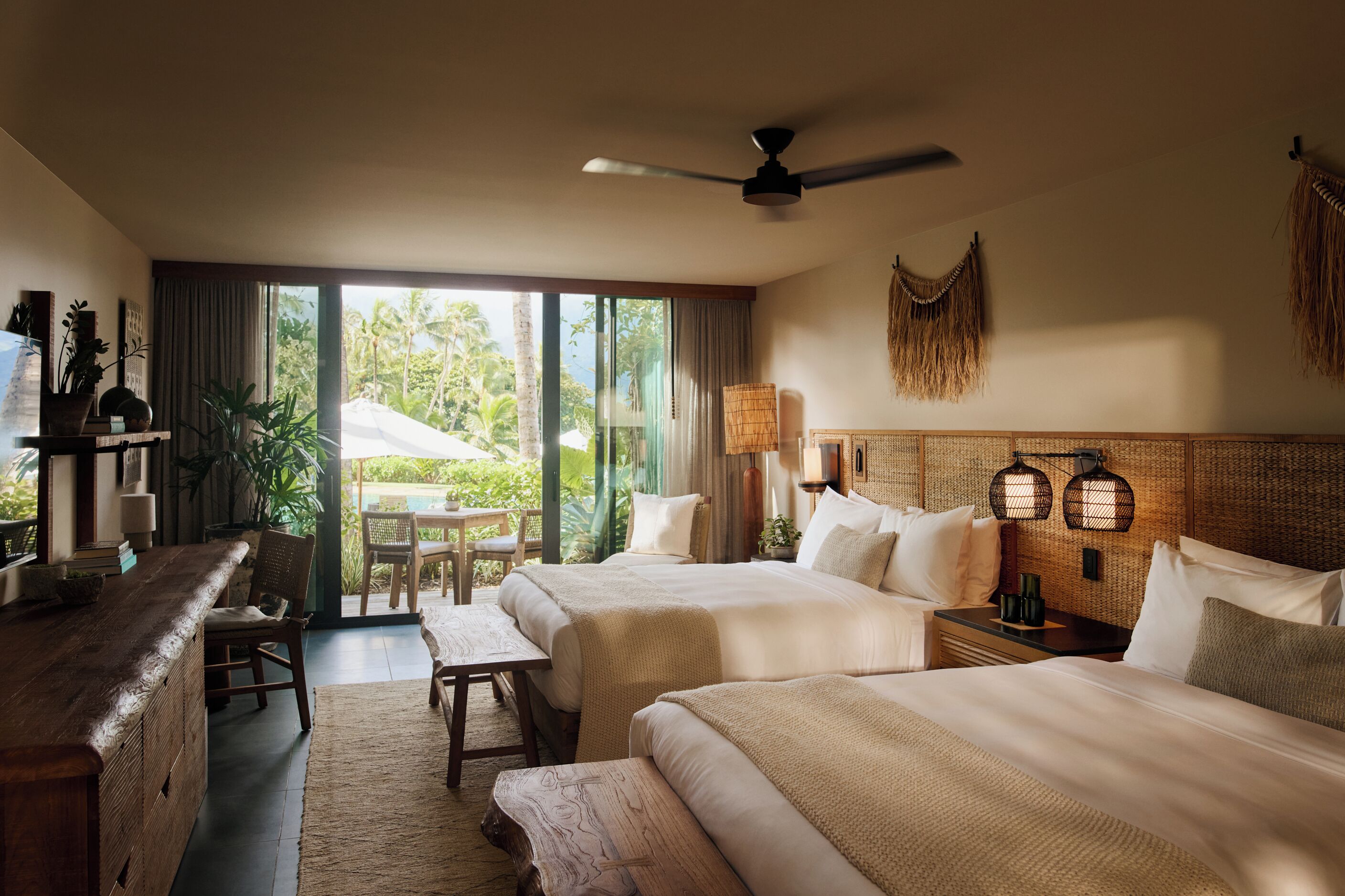 Pool View Terrace 2 Queen | 1 quarto, roupa hipoalergénica, minibar, cofre no quarto 