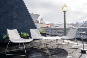 Terraço no piso superior