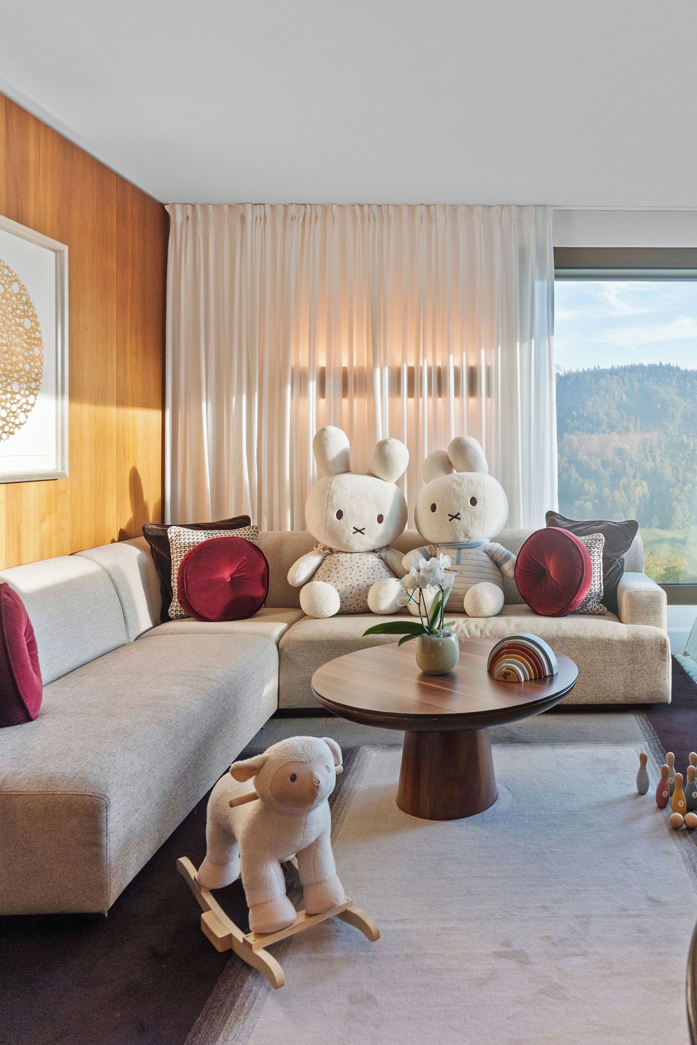 Contemporary Family Suite with Spa Access | Lençóis italianos Frette, roupa hipoalergénica, minibar grátis 