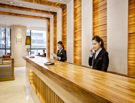 Quiosque de check-in/check-out