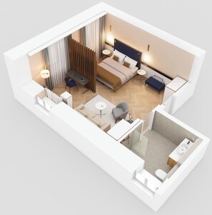 Palais-Suite | Roupa hipoalergénica, minibar, cofre no quarto, Wi-fi grátis 