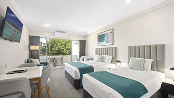 Quarto duplo superior, sacada, vista para o rio | 1 quarto, camas Select Comfort, escrivaninha