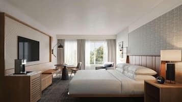 Quarto, 1 cama king-size | Roupa de alta qualidade, edredões de penas