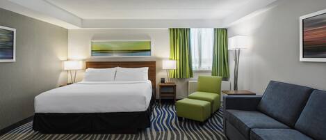 Quarto Standard, 1 cama king-size, não fumadores, no canto (with Sofabed) | Roupa hipoalergénica, secretária