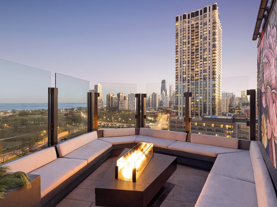 Vista para a cidade desde o alojamento