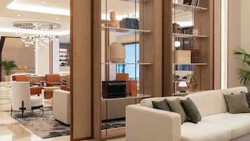Este bar no lobby do hotel