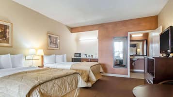 Quarto, 2 camas de casal, acessível, não fumadores | Lençóis de algodão egípcio, roupa de alta qualidade