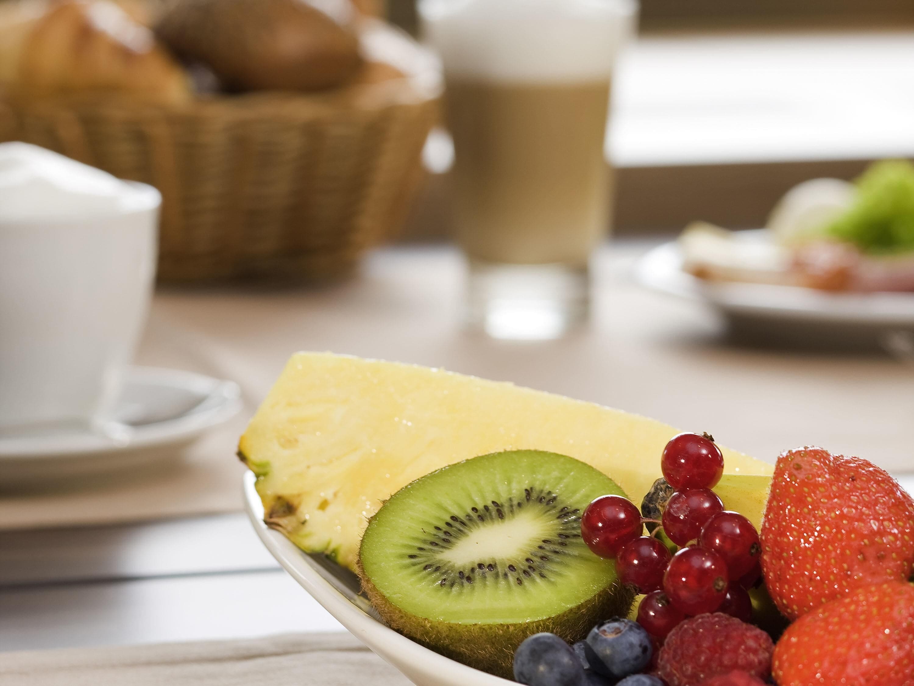 Café da manhã com buffet todos os dias mediante uma taxa