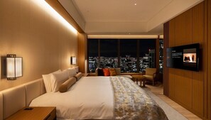Roupa hipoalergénica, edredões de penas, minibar, cofre no quarto 