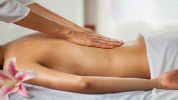 Massagens de pedras quentes, massagens musculares profundas, massagens