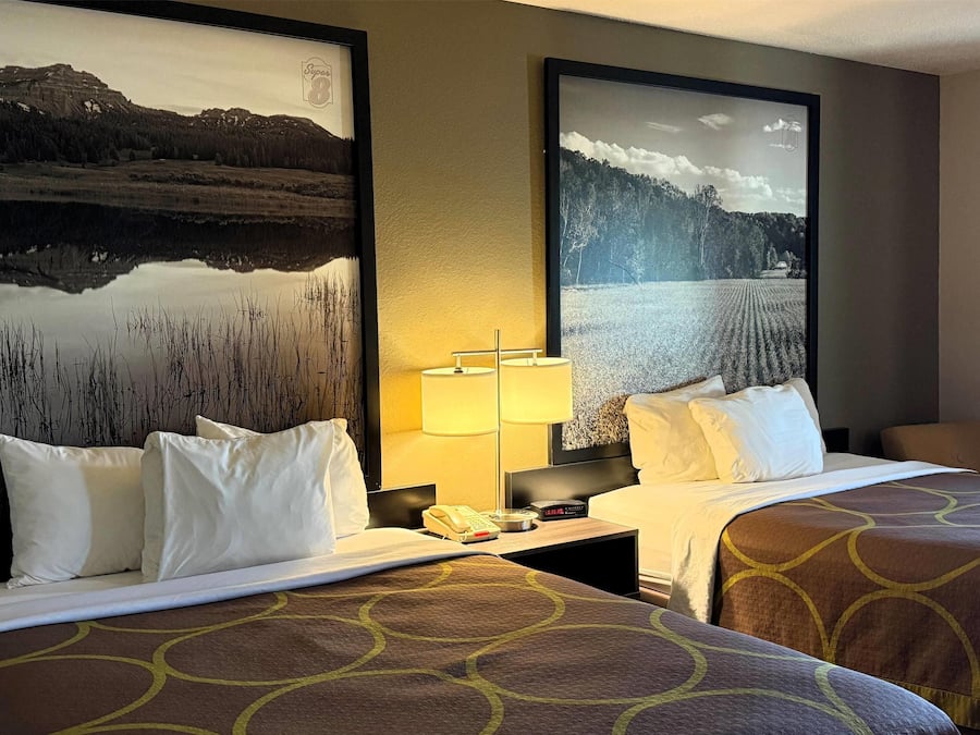 Quarto standard, 2 camas Queen | Escrivaninha, espaço de trabalho para notebook, cortinas blackout