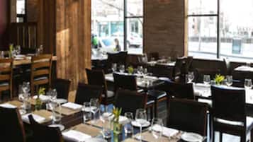 Jantares servidos, cozinha americana