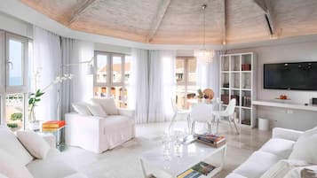 Suíte, 1 cama King, vista para o oceano (Legend Suite) | Roupas de cama premium, edredons de pluma, frigobar, cofres nos quartos