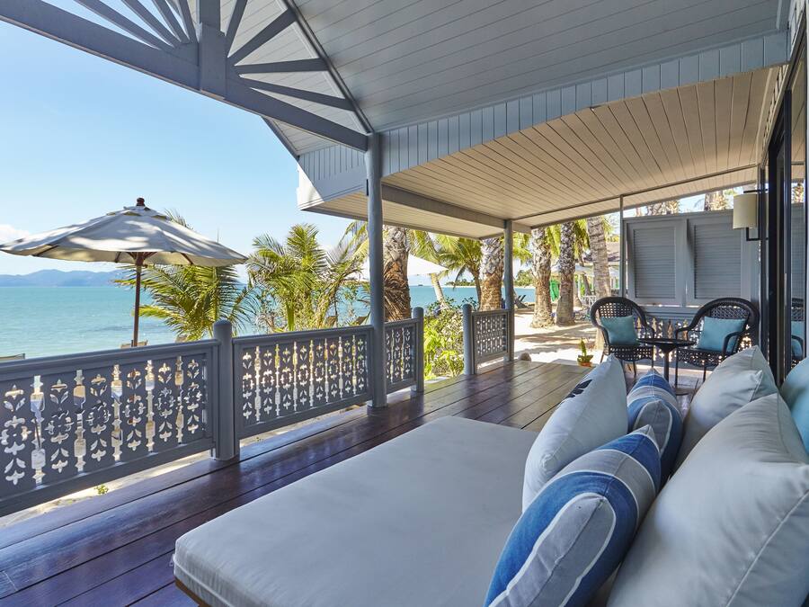 Villa Panorâmica, 1 cama king-size, vista para o oceano, em frente à praia | Vista do quarto