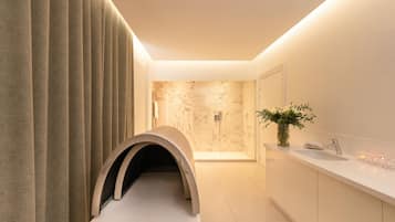 Sala(s) para tratamentos a casais, hammam, tratamentos corporais
