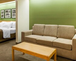 Suite, 1 cama king-size, não fumadores, banheira de hidromassagem | Cofre no quarto, ferro/tábua de engomar, camas desdobráveis 