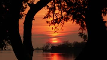 Uma praia privada, autocarro para a praia, esqui aquático, caiaque