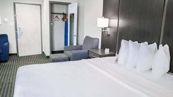 Suite, 1 cama king-size, não fumadores, frigorífico e micro-ondas (Larger Room;with Sofabed) | Secretária, secretária adequada para computadores portáteis