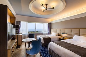 Quarto Twin Executivo, não fumadores, vista para o oceano | 1 quarto, minibar, cofre no quarto, secretária 