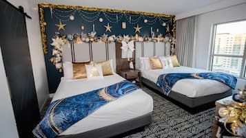 Suíte, 2 camas Queen, para não fumantes | Roupas de cama premium, edredons de pluma, camas com colchões pillow-top